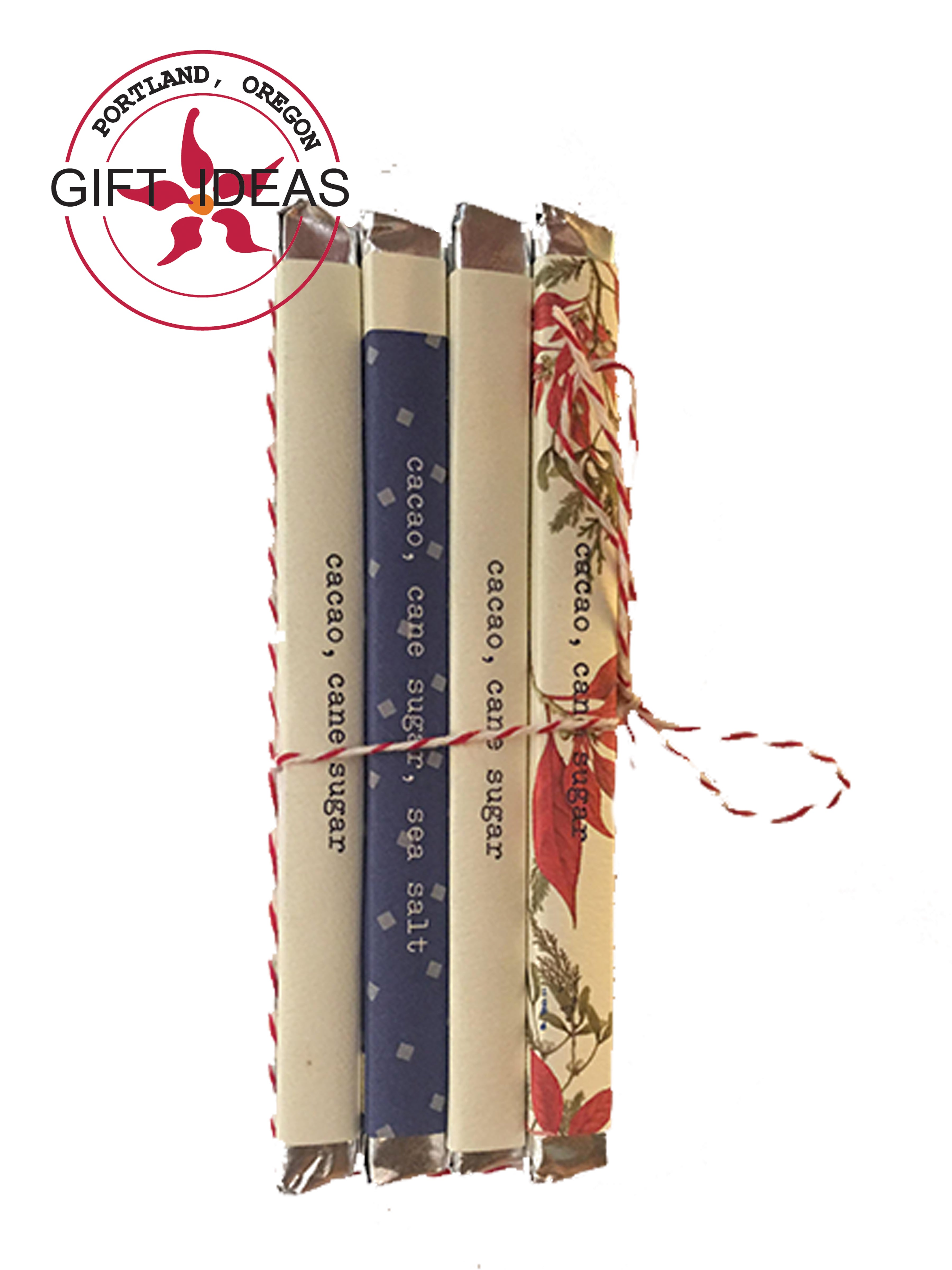 Woodblock Chocolate Tasting Flight - Set of 4 artisan made chocolate ...